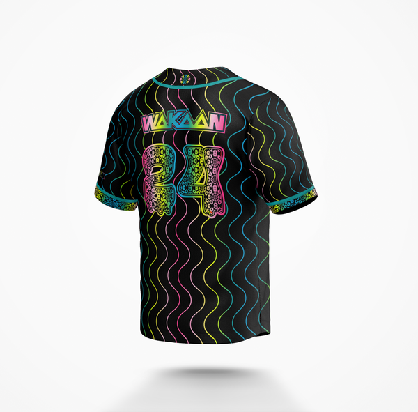 WAKAAN 'Swirl' Baseball Jersey - WAKAAN Official Merch Store